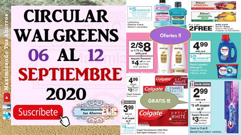 Circular Walgreens 9 6 20 Al 9 12 20 Maximizando Tus Ahorros