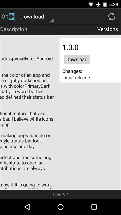 color your status bar to match any app in android lollipop nexus