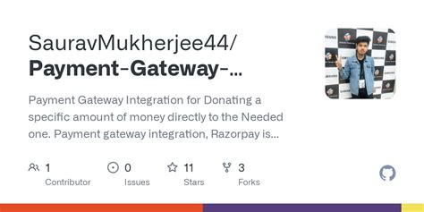 Github Sauravmukherjee44payment Gateway Integration Payment Gateway Integration For Donating