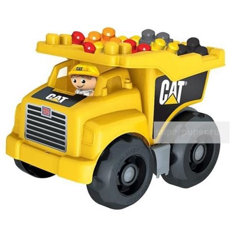 Игрушка MB Большой самосвал Катерпиллар. MATTEL Mega Bloks