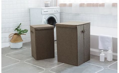 Хлопковая льняная складная корзина большой ящик для хранения водонепроницаемое ведро для белья