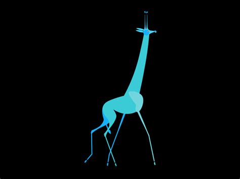 giraffe walk cycle animation reference