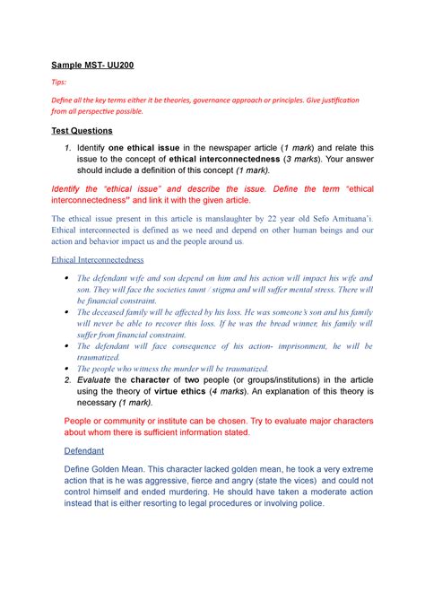 mst solution mst sample mst uu tips define all the key terms