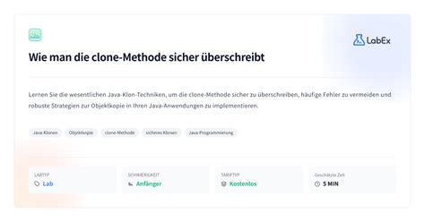 Wie Man Die Clone Methode Sicher überschreibt Labex