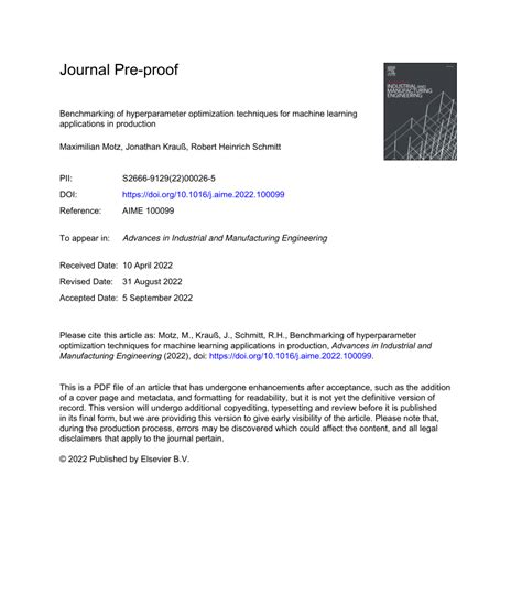 pdf benchmarking of hyperparameter optimization techniques for