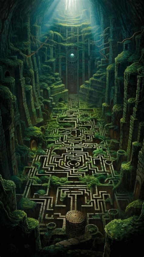 Green Maze Fantasy Landscape Fantasy Inspiration Fantasy Artwork