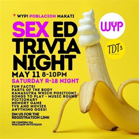 Sex Ed Trivia Night R Thevisoria