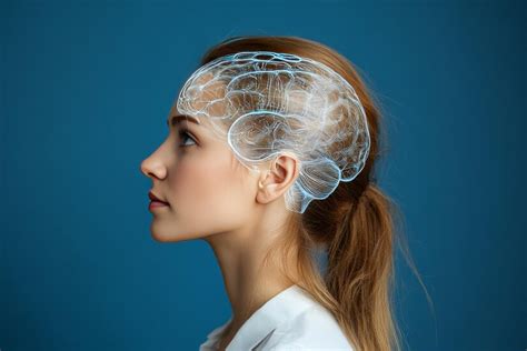 Cognitive Response Neural Cortex Cognitive Load And Synaptic Plasticity Woman In Side Profile