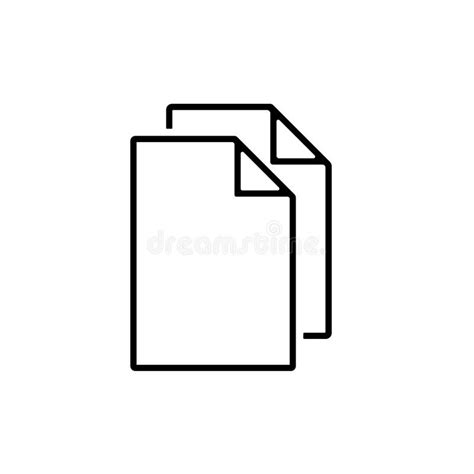 Document Icon Flat Illustration Of File Copy Duplicate Sign Symbol â€“ Vector Stock Vector