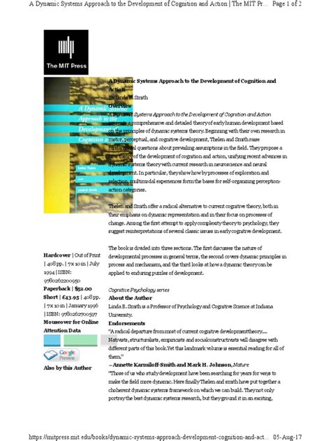 Dynamic Systems Approach Develop Pdf Cognitive Development Cognitive Psychology