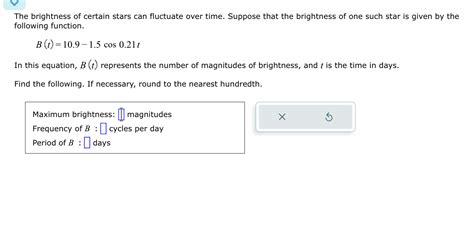 Solved The Brightness Of Certain Stars Can Fluctuate Over