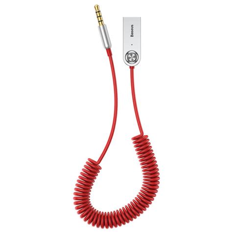 Baseus Mm Bluetooth Audio Receiver Adapter Cable Red