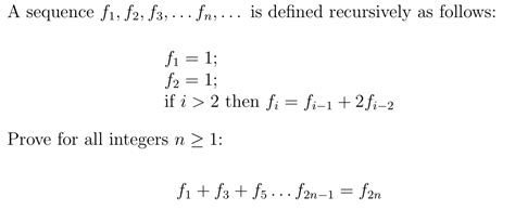 Solved A Sequence F1 F2 F3 Fn Is Defined