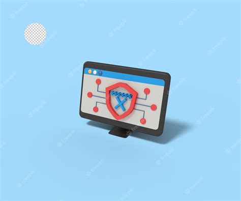 Premium Psd 3d Illustration Of Error Security Password Input