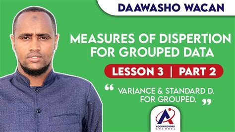 Variance And Standard Deviation For Ungrouped Data Lesson 3 Part 2