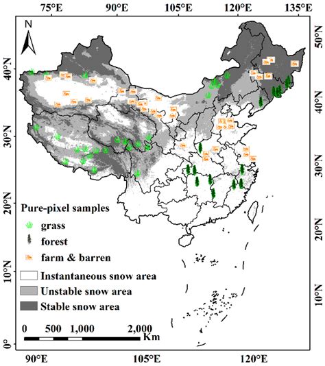 Spatial Distribution Of Pure Pixel Samples Fractional Land Cover Download Scientific Diagram