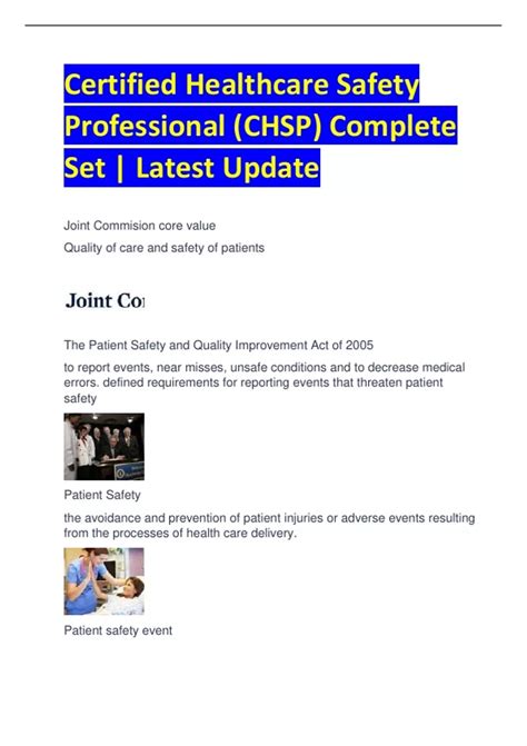 Bundle For Certified Professional In Patient Safety CPPS Patient Safety Certification National