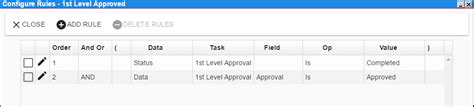 Task Menu Configure Rules Editor Integrify 7