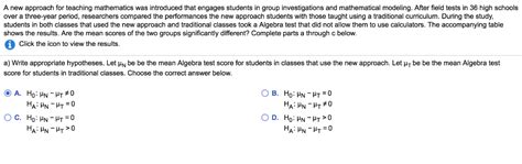 Solved A New Approach For Teaching Mathematics Was