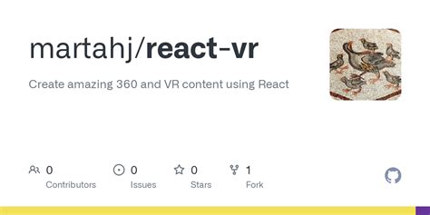Github Martahjreact Vr Create Amazing 360 And Vr Content Using React