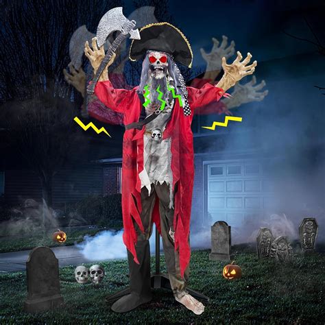 64 Ft Super Tall Halloween Animatronics Talking Standing