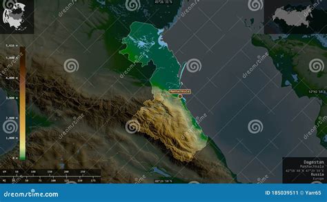 Dagestan Russia Composition Physical Stock Illustration