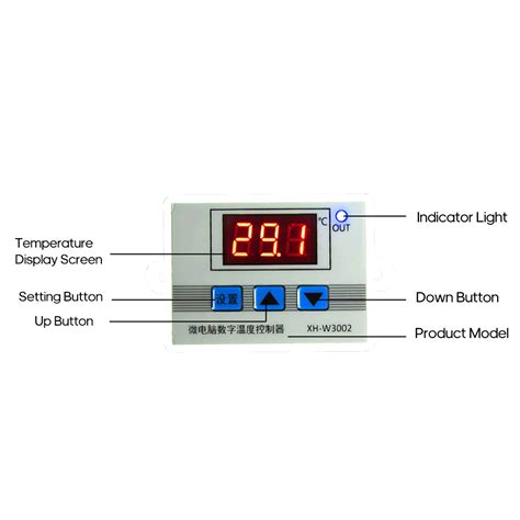 Intelligent Led Digital Microcomputer Temperature Vicedeal
