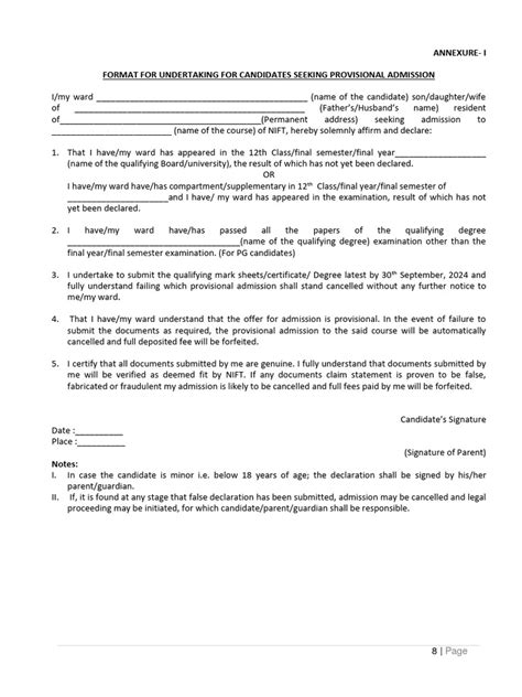 Notification For Declaration Of Ug Results And Documents And Annexures 2024 Sign Removed Pdf