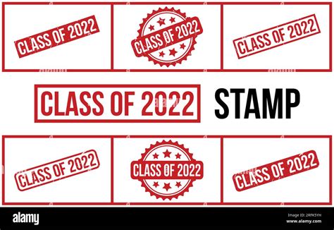 Class Of 2022 Rubber Stamp Set Vector Stock Vector Image And Art Alamy