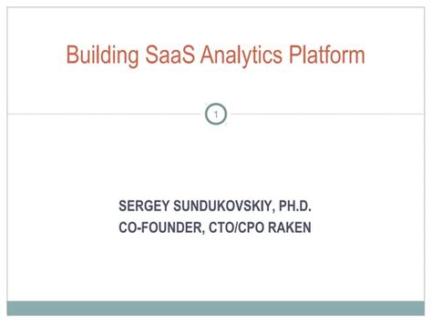 Building Saas Analytics Platform Ppt