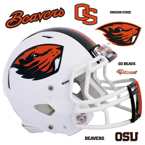 Oregon State Beavers Realbig White Helmet Collection Official Ncaa