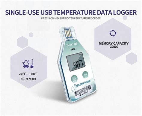 Single Use Cold Chain Data Logger Reliable Temperature Monitoring