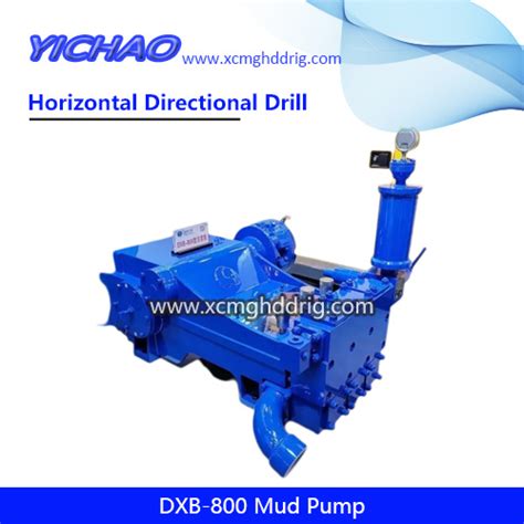 Dxb 800 Triplex Slurry Hydraulic Motor Mud Pump For 80ton Hdd Drilling Rig