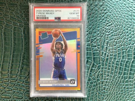 2020 Optic Orange Tyrese Maxey 199 Psa 10 Hobbies And Toys Toys
