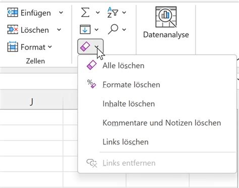 excel formatierung löschen in 3 schritten