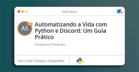 automatizando a vida com python e discord um guia prático