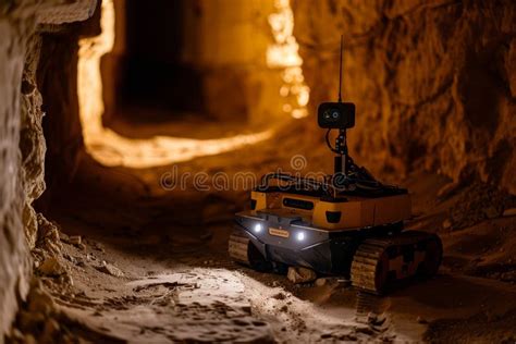Autonomous Robots Assisting In Archaeological Excavations And Discoveries A Robot Is Navigating