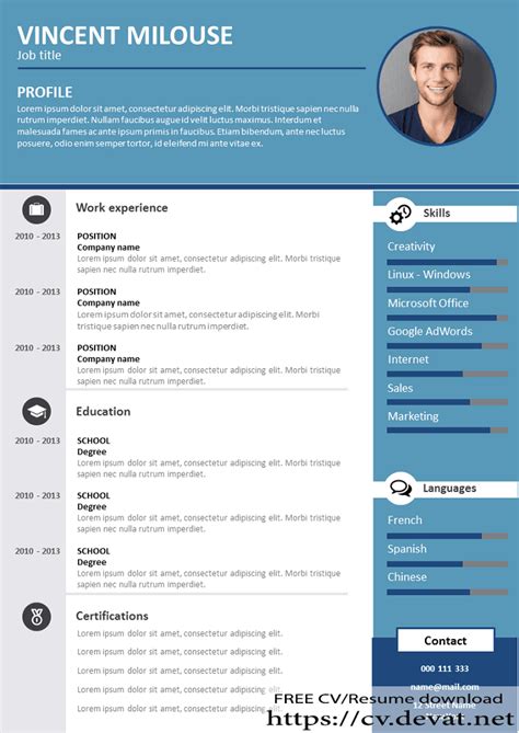 Templates English Cv At Jennie Wilson Blog