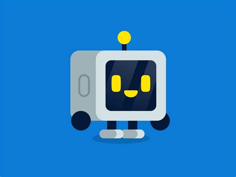 Square Robot Mascot By Manu On Dribbble