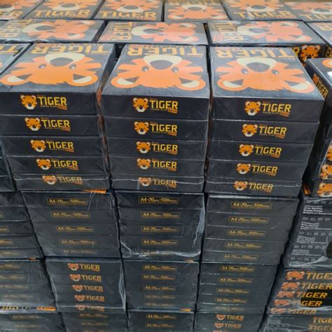 กระดาษ A4 70แกรม Tiger A4 ยี่ห้อไทเกอร์ Tiger Paper Plus กระดาษถ่ายเอกสาร แบ่งขายมีให้เลือก