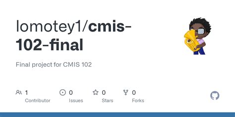Github Lomotey1cmis 102 Final Final Project For Cmis 102