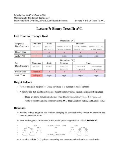 lecture 7 n a introduction to algorithms 6 massachusetts