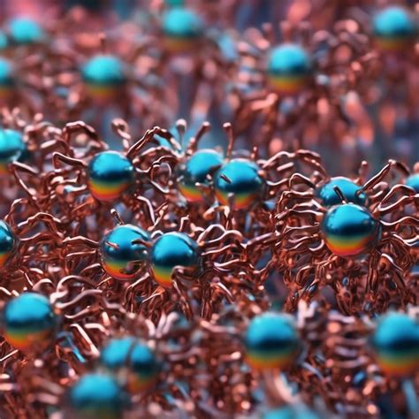 Nanobot Swarm Molecular Engineerings Vibrant Masterpiece Premium Ai Generated Image