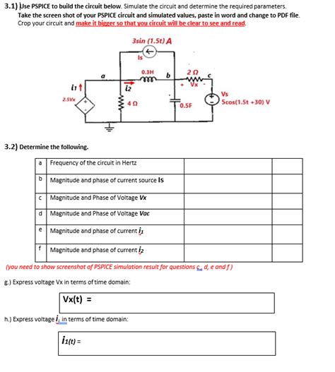 Solved Use PSPICE To Build The Circuit Below Simulate Chegg