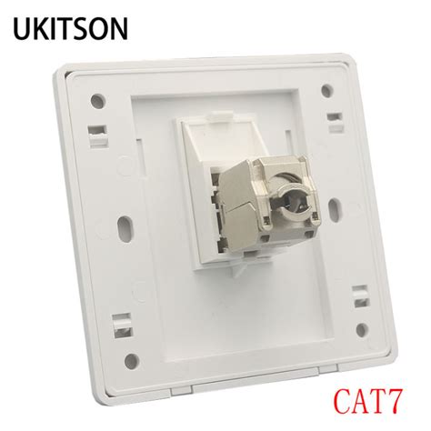 1 Port Cat7 Rj45 Wall Panel Cat7 Lan Interface Socket For 10g Network