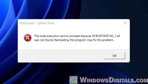 Vcruntime1401dll Not Found In Windows 11 Or 10 Not Found Windows