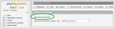 setting password phpmyadmin xampp triangkas