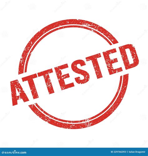Attested Text Written In A Red Speech Bubble Royalty Free Stock