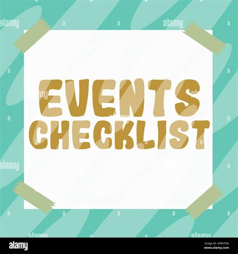 Conceptual Display Events Checklist Concept Meaning Invaluable Tool For Successfully Managing