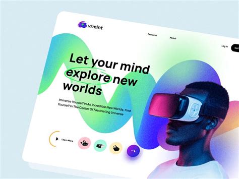 virtual reality web on behance web mockup web design infographic